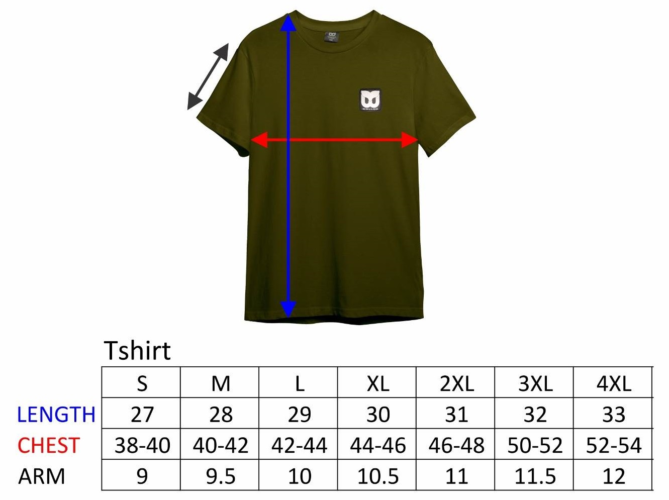 UK Size Guide - Wallop