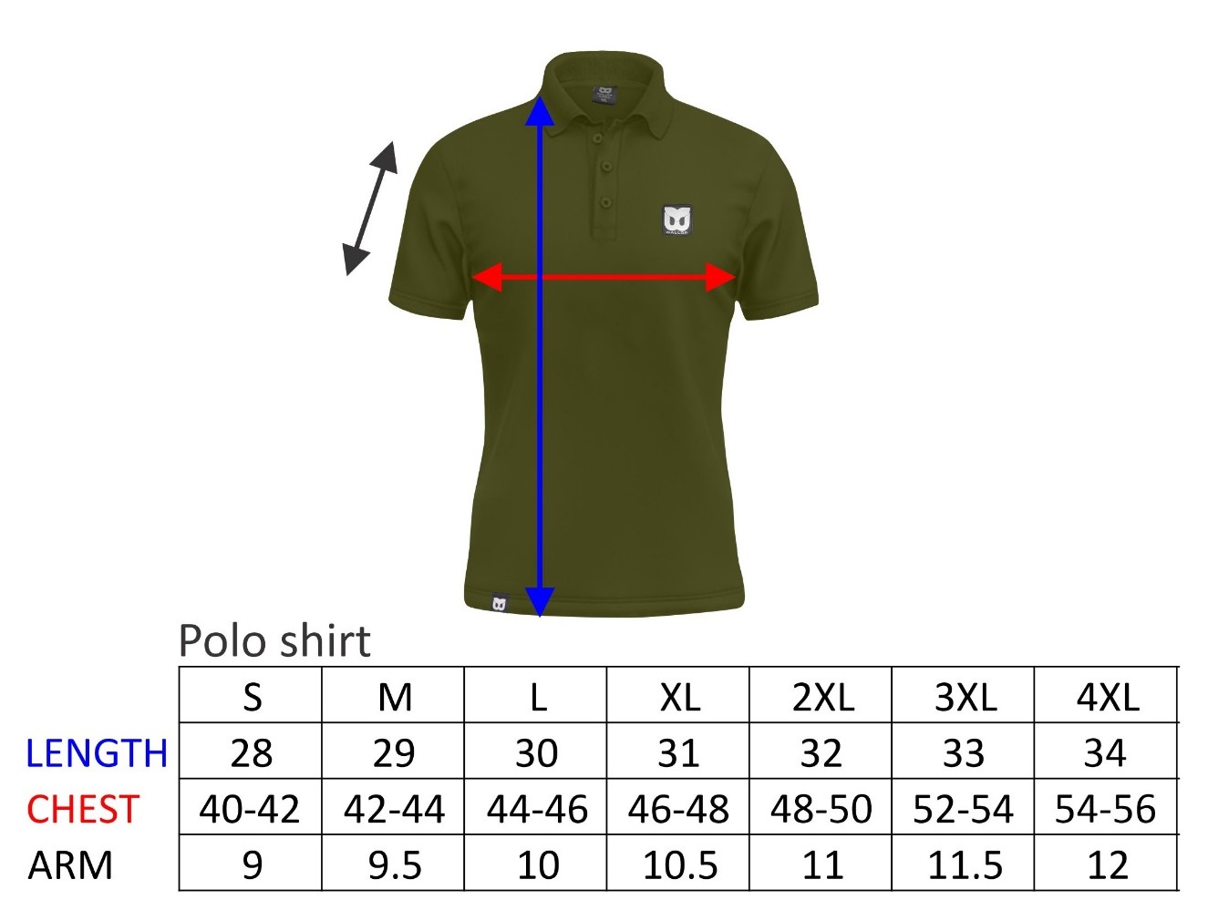 UK Size Guide - Wallop