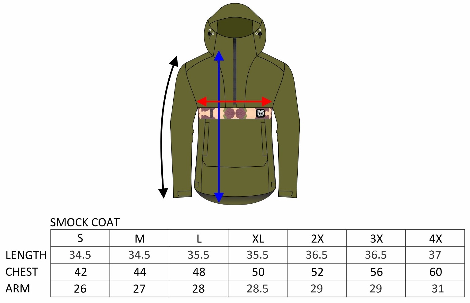 UK Size Guide - Wallop
