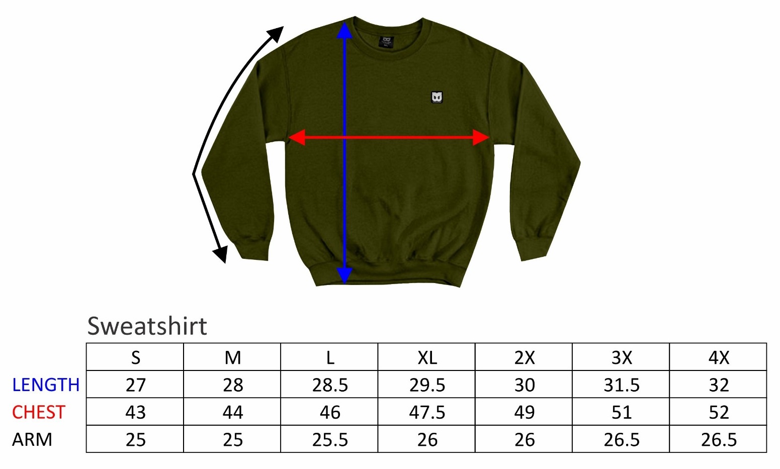 UK Size Guide - Wallop